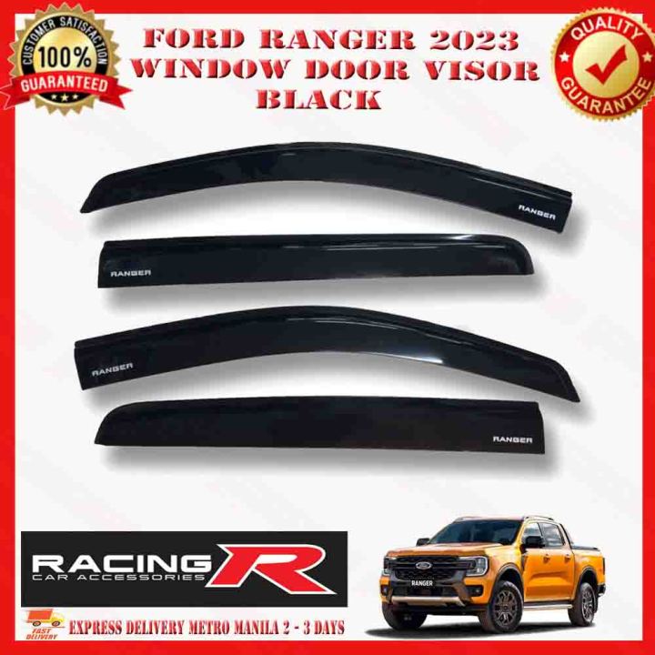 Ford Ranger 2024 XLT/XLS/RAPTOR/WILDTRAK INJECTION Window Door Visor ...