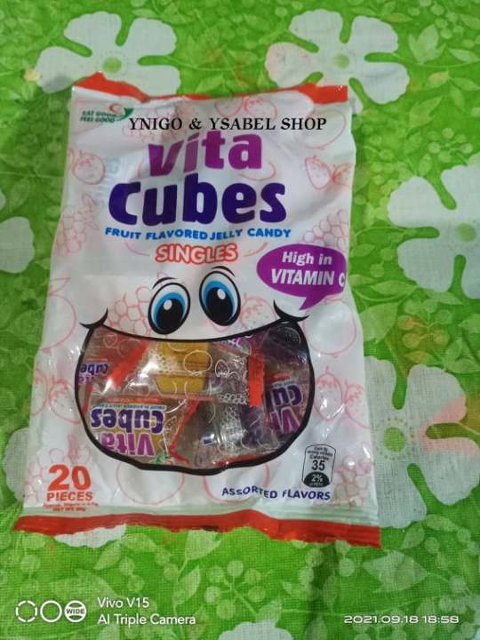 VITA CUBES FRUIT FLAVOR JELLY CANDY SINGLES 20's | Lazada PH
