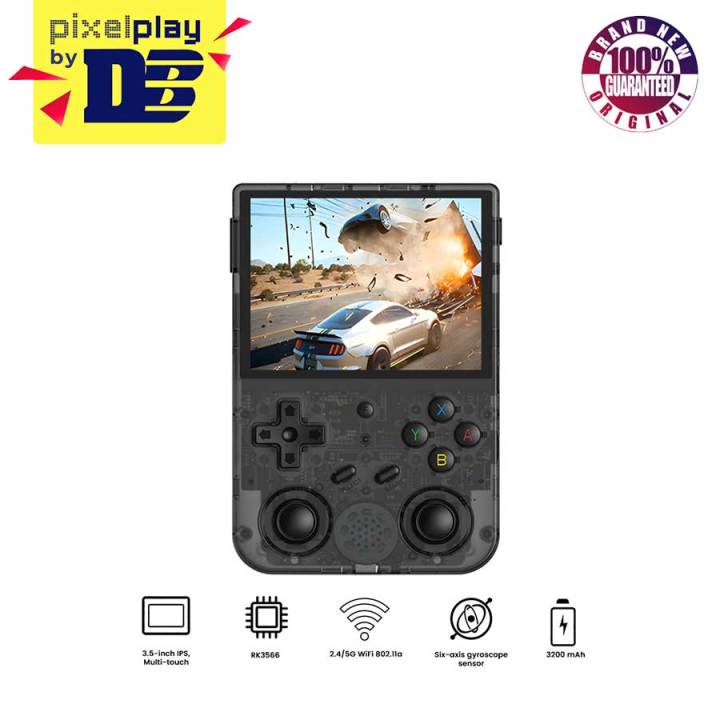 Anbernic RG353V Retro Handheld Gaming Console (Black Transparent ...