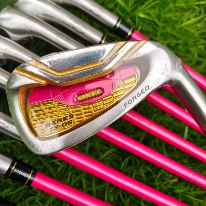 9PCS WOMEN Golf Clubs HONMA S06 S-06 4STAR IRON SETS CARBON SHAFT IRONS ...