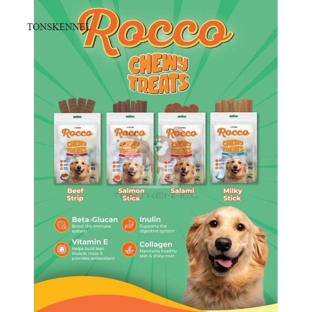 Rocco Chewy Treats 70 gr Dog Snack TONSPETSHOP2 | Lazada Indonesia