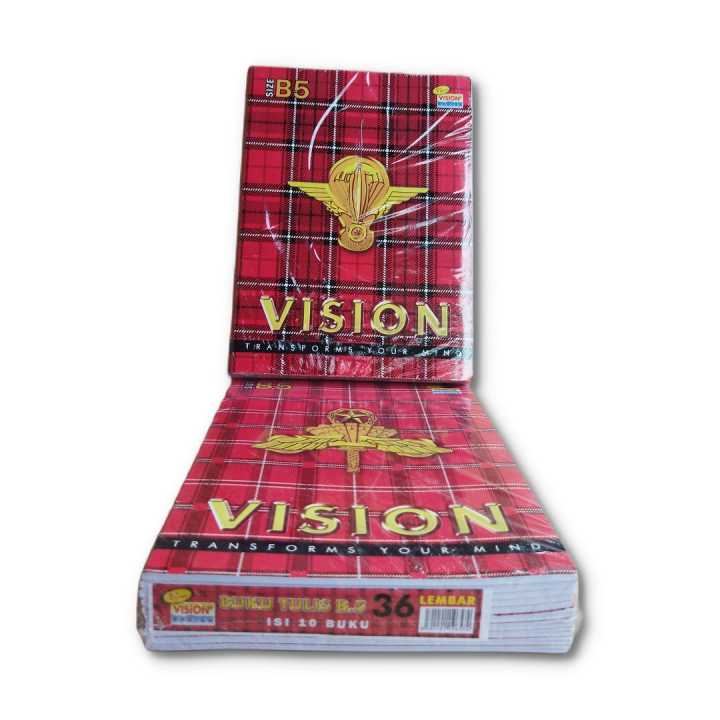 Buku Tulis CAMPUS Vision isi 36 Lembar ( 1.pak 10 BUKU Ukuran Buku ...