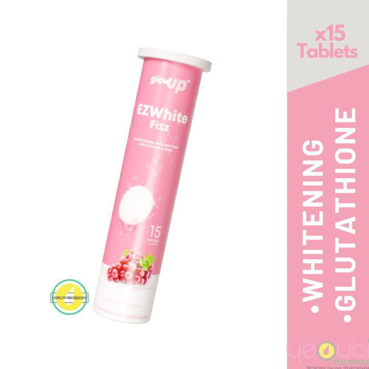 EzWhite Fizz Gluta (15 tablets) Ez White GlowUp for whitening and Anti ...