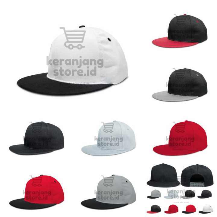 Topi snapback premium topi distro bahan rafel topi snapback polos ...