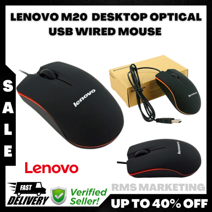Lenovo M20 Wired USB Gaming Mouse Desktop Optical Mouse USB Wired ...