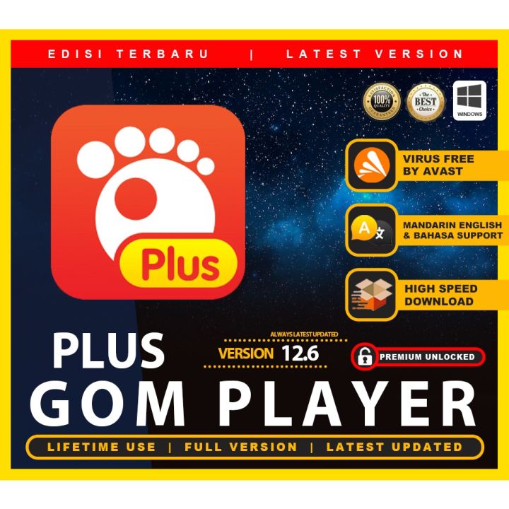 GOM PLAYER PLUS Windows | Full Version | Lifetime License | Updated 2023 | Lazada