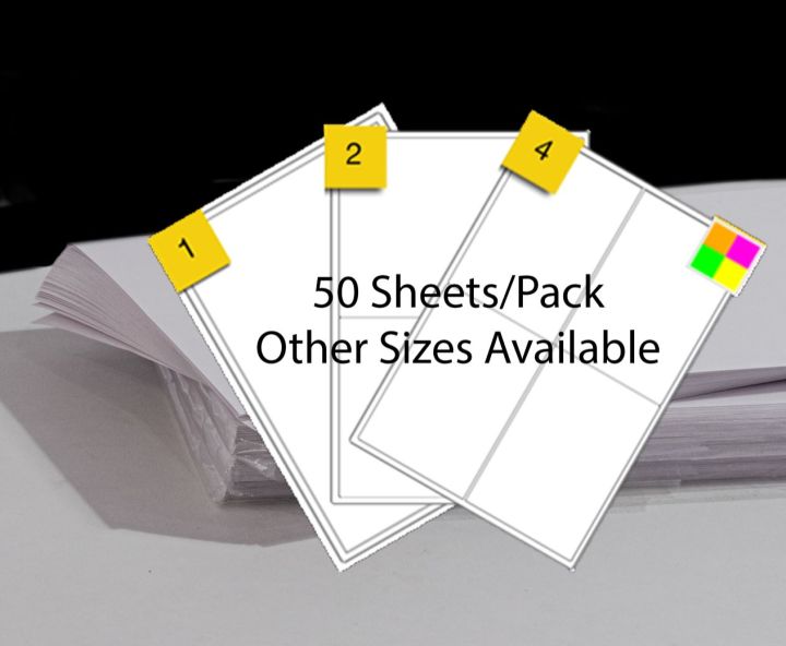 [SG] Matte A4 Blank Sticker Label for Addressing, Packaging & Shipping ...