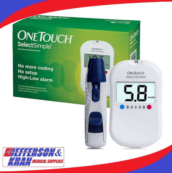 ONE TOUCH SELECT GLUCOMETER MACHINE COMPLETE SET also available One ...