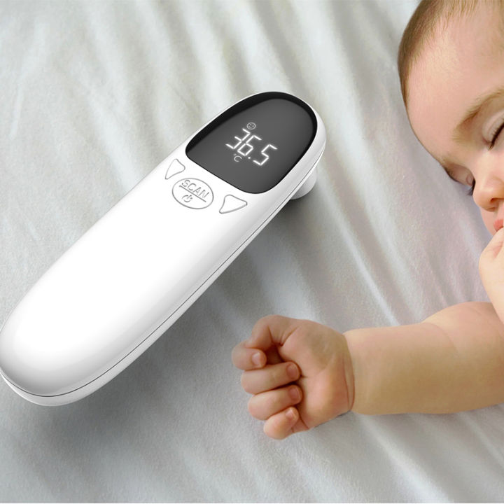 Temperature Gauge Non-Contact Body IR Infrared Digital Thermal Scanner ...