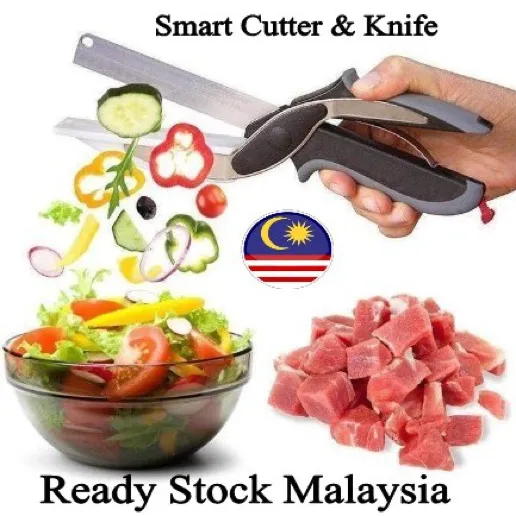 Cooking Scissors SMART Cutter 2-in-1 Kitchen Knife and Chopping Board ...