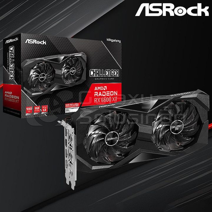 Asrock Radeon RX 6600 XT CHALLENGER D 8GB OC GDDR6 - VGA RX6600XT DDR6 ...