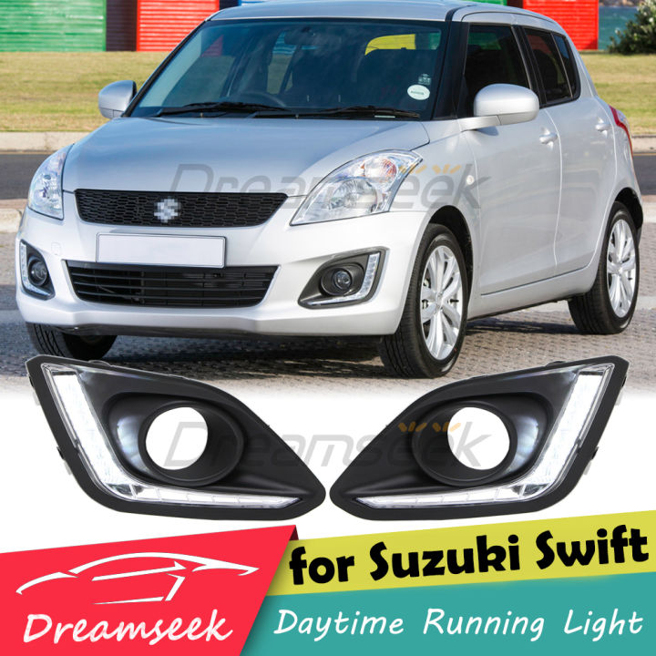 DRL For Suzuki Swift Dzire 2014 2015 2016 LED Car Daytime Running Light ...