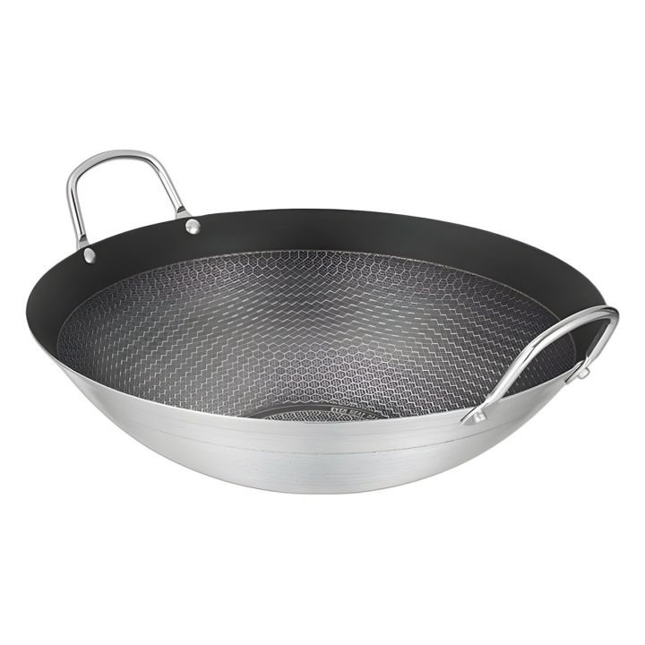 Kuali Honeycomb Stainless Steel Honeycomb Wok Non Stick Kwali Kuali ...