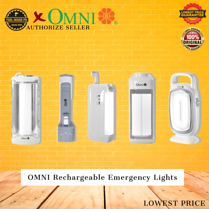 OMNI Rechargeable Emergency Lights AEL-010, RFL- 9128, AEL-100, AEL-200 & AEL-T30 | Lazada PH
