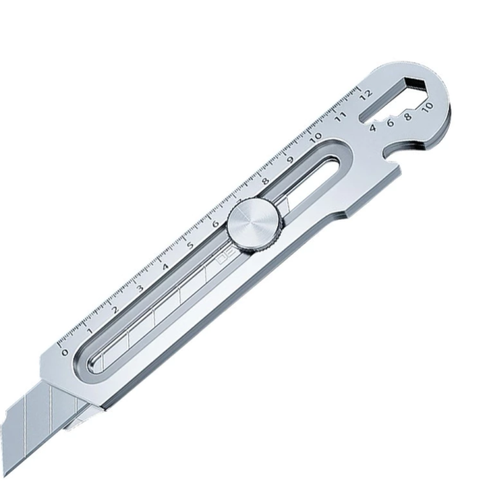 Pisau Cutter Stainless Steel Besi 9in1 Cutter Stainless Pemotong Kertas ...