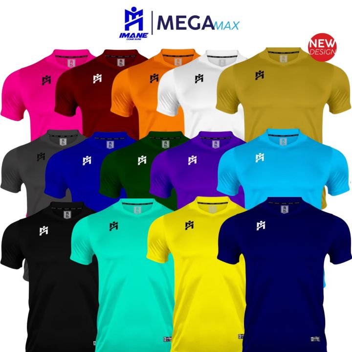 เสื้อฟุตบอลคอวีเบสิค IMANE รหัส IMA1006 รุ่น PREMEIRO II โลโก้ 3D ...