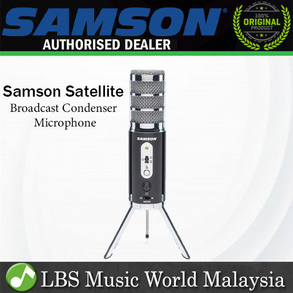 Samson Satellite Desktop USB iOS Broadcast Condenser Microphone and ...