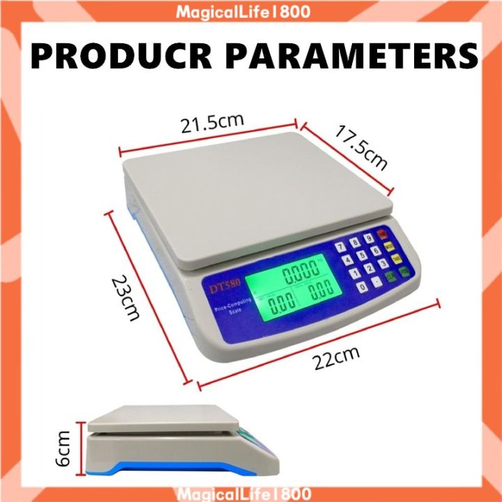 ( DT-580 )Mini 30kg / 40kg Digital Convenient Precise Save Power Weight ...