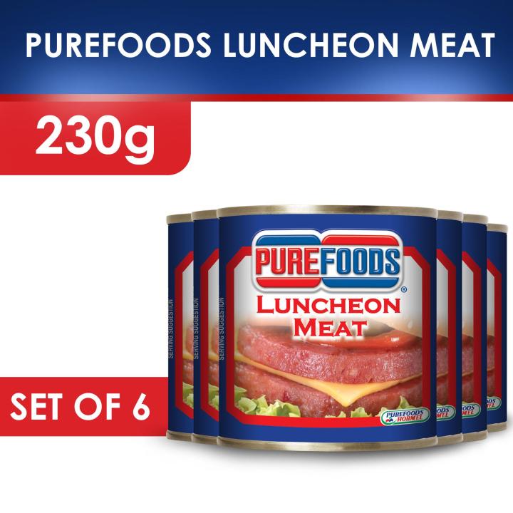 Purefoods Luncheon Meat (230g) Set of 6 | Lazada PH
