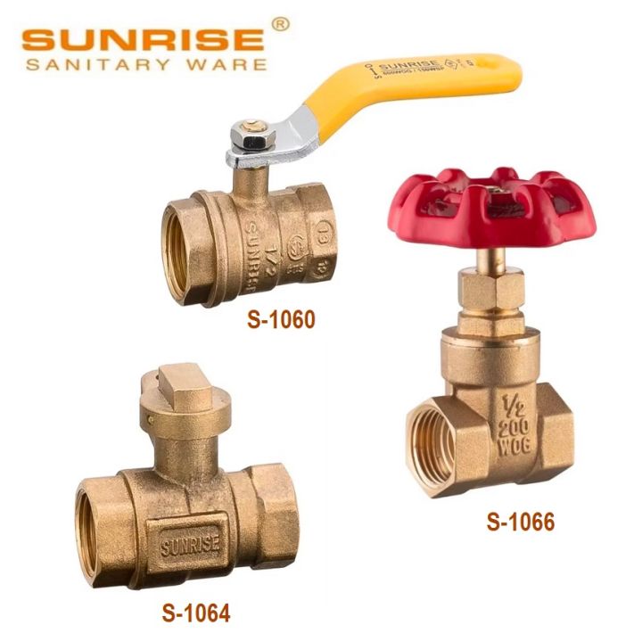 SUNRISE Brass Ball Valve with Lock Wing 1/2 / Brass Ball Valve / Brass ...