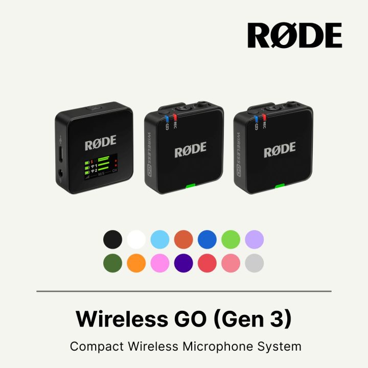 Rode Wireless GO (Gen 3) Compact Wireless Microphone System | Lazada Singapore