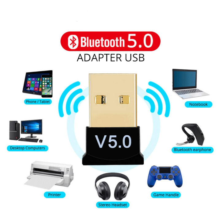 Wireless USB 5.0 Bluetooth Dongle Adapter V5.0 CSR Receiver | Lazada PH