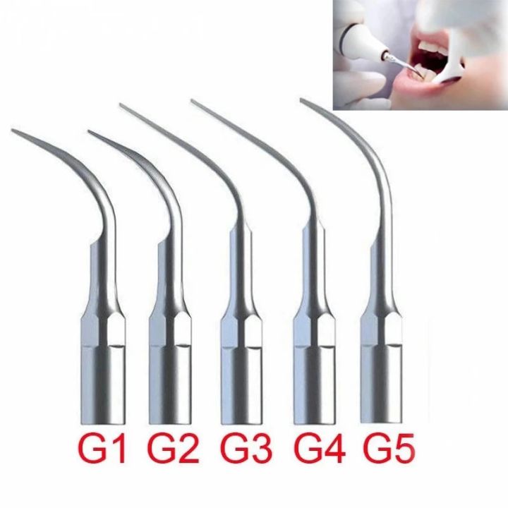 5Pcs/pack Dental Ultrasonic Scaler Scaling Tip G1 G2 G3 G4 G5 Tips Fit ...