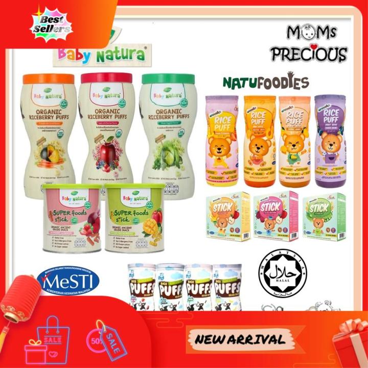 ⭐READY STOCK⭐ Halal Baby Natura Organic Rice Puffs Sticks Erio Baebis ...