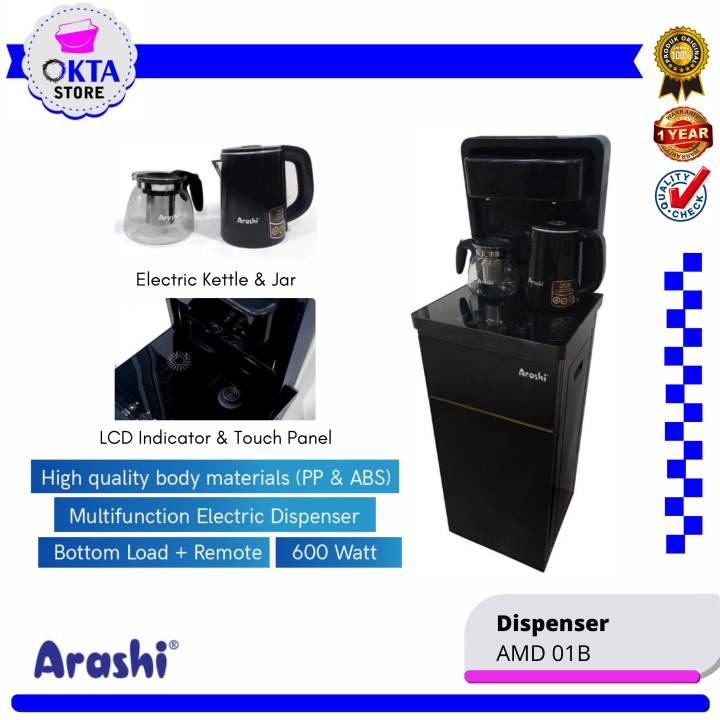 Arashi Dispenser Air Multifungsi AMD 01B / Hot & Warm / Galon Bawah ...