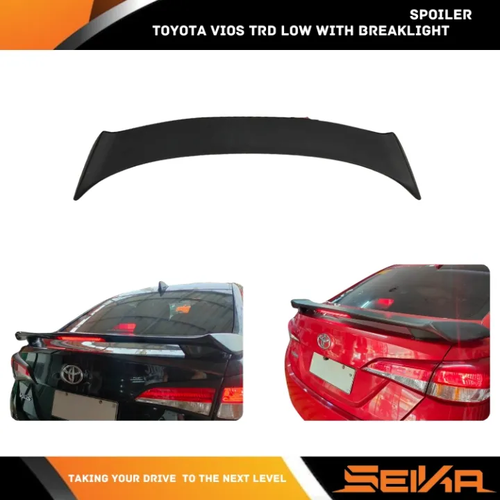 Toyota Vios Spoiler, TRD Low - Body Kit for Toyota Vios (Flat Black ...