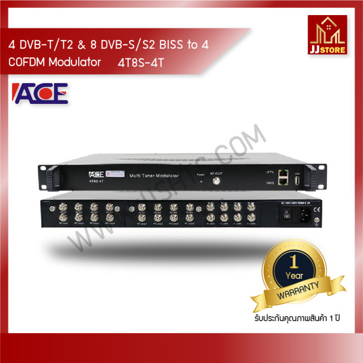 4 DVB-T/T2 & 8 DVB-S/S2 BISS to 4 COFDM Modulator | Lazada.co.th