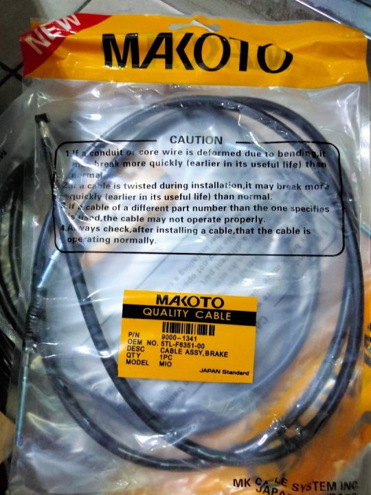 Motorcycle Makoto Genuine Brake Cable for Mio, Mio Sporty, M3 9000-1341 ...