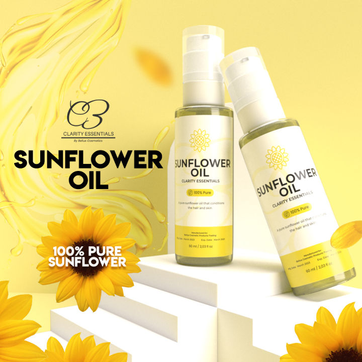 Sunflower Oil - FOR SKIN AND HAIR | Clarity Essentials | Lazada PH