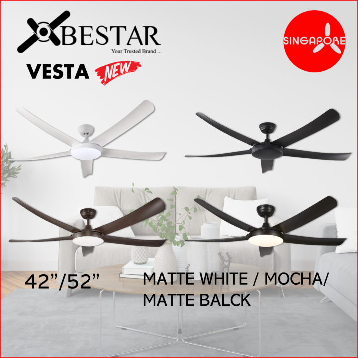 Bestar Vesta 42" / 52" Smart DC Ceiling Fan with Ultra Bright 36W ...