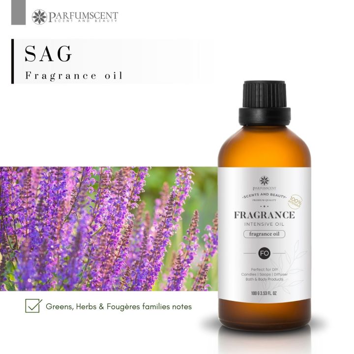 PARFUMSCENT หัวน้ำหอม Sage Fragrance Oil | Lazada.co.th