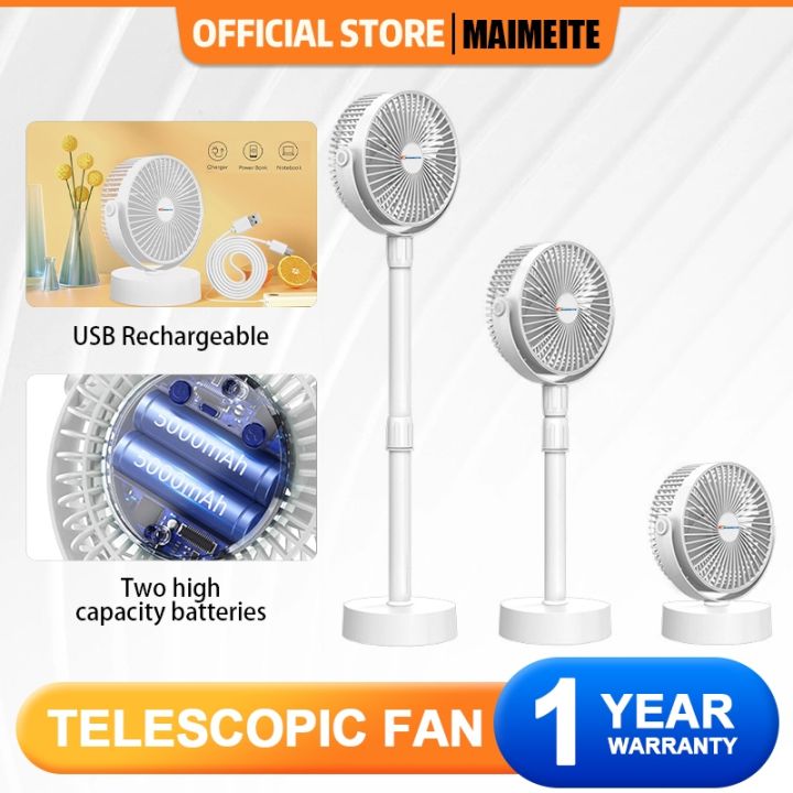 Maimeite Rechargeable Electric Fan 20 Oras Na Buhay Ng Baterya Maaaring ...