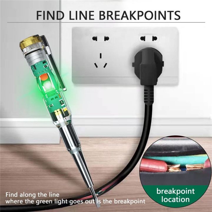 FSDRD Indicator Light Circuit Tester Non-contact Electrical Screwdriver ...