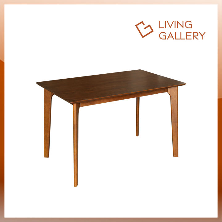 Living Gallery Dining Table 4-Seater | Solid Rubberwood | Stylish & Modern Design LGDT106 ...