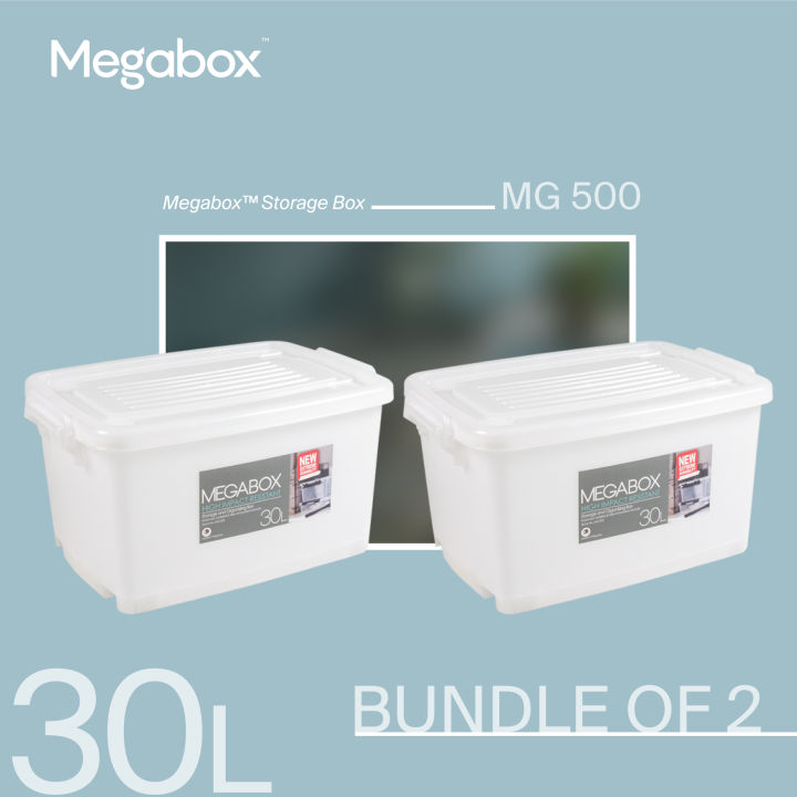 Megabox MG-500 30L Storage Box (Bundle of 2) | Lazada PH