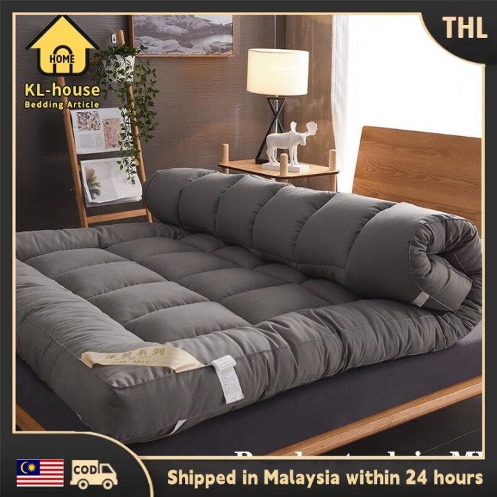 TaiHaoLe Thicked Tatami Mattress Topper Single/Queen/King Feather ...
