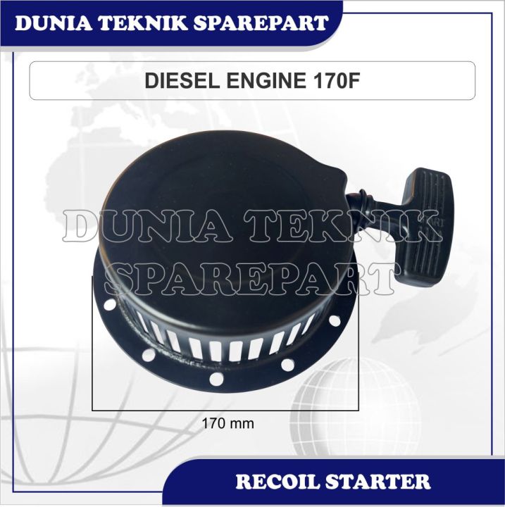 170F RECOIL STARTER ASSY / KAP ENGKOL MESIN DIESEL / TARIKAN ENGKOL UNTUK AIR COOLED DIESEL ...