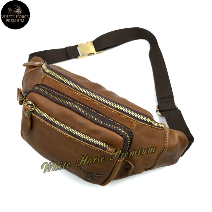 Rush Rider Leather Waist Bag Pouch Bag Men Chest Bag Crossbody Beg ...