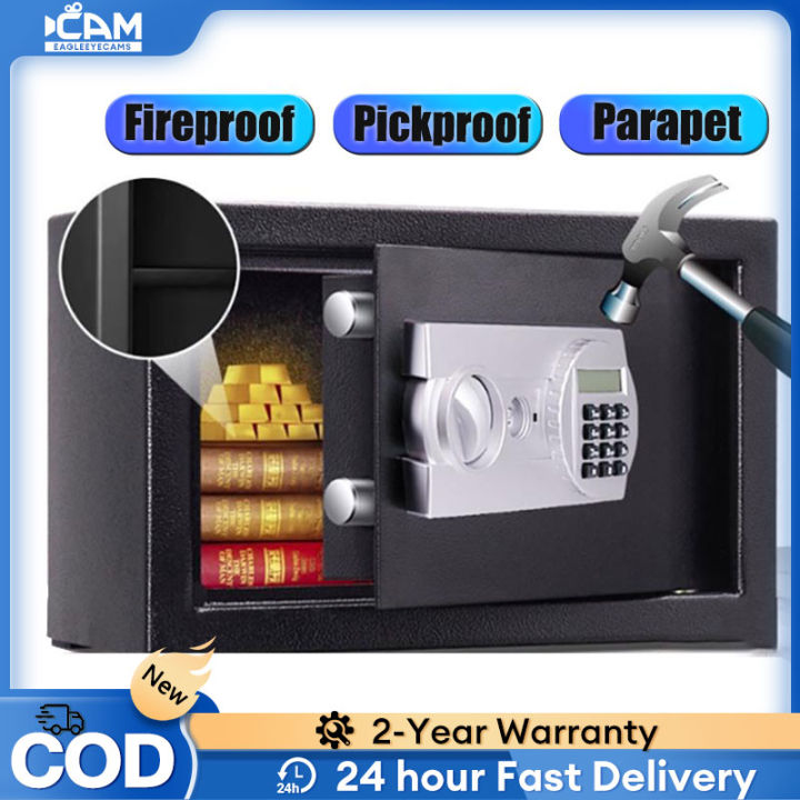 Safety Box with password 35x25x25 Small Home Office Security cash box ...
