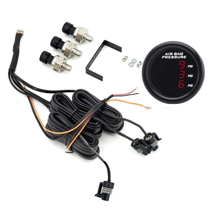 Universal 52mm Three Display Air Suspension Pressure Gauge Meter Air ...