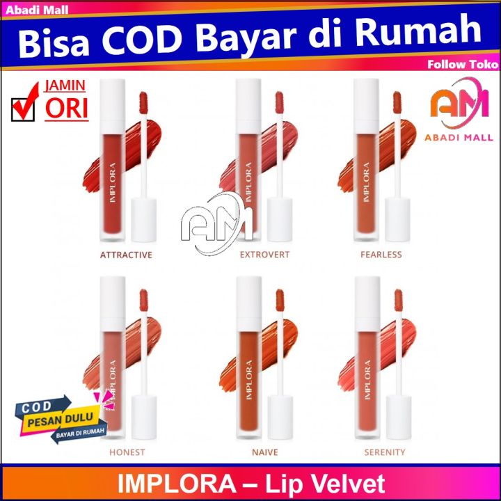 Implora Lip Velvet Lipstik Yang Matte & Metalik Saat Digunakan Dan ...