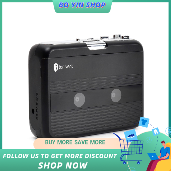 Mini Cassette Player Tape Record FM Radio with 3.5mm Headphone Jack ...