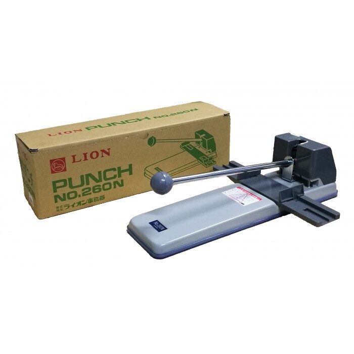 LION 260N HEAVY DUTY PUNCHER (Penebuk 2 Lubang / Paper Puncher / 2 Hole ...