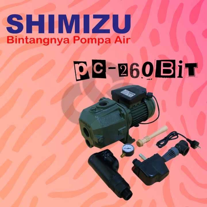 Shimizu PC260BITNT PC 260BIT PC 260 BIT Pompa Air jet Pump 250 Watt Non Pressure Tank | Lazada ...