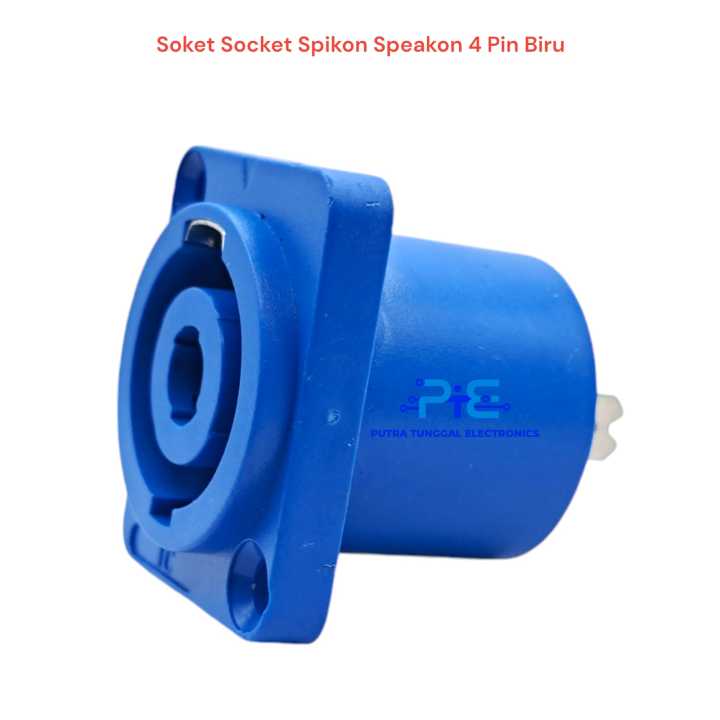 Soket Socket Spikon Speakon 4 Pin Biru | Lazada Indonesia