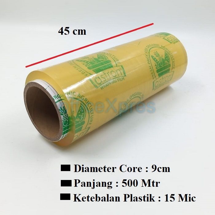 Plastik Wrapping 45cm x 500m Cling Wrap Food Grade Plastik Roll Pembungkus Makanan Polyolefin film ASTRON Lazada Lazada Indonesia